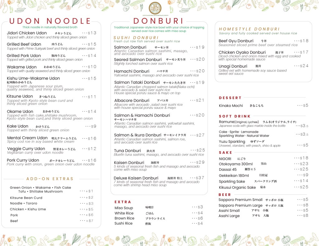 Grand Menu – "THE RiCE" Where Wellness Meets Culinary Elegance.